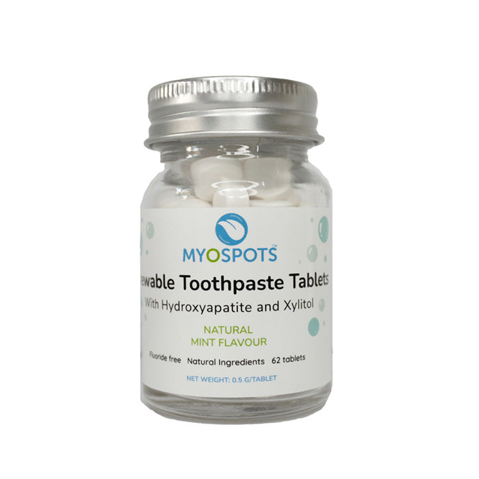 Natural toothpaste tablets (with hydroxyapatite) – Myospots