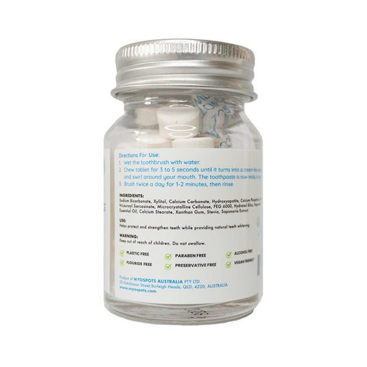 Natural toothpaste tablets (with hydroxyapatite) – Myospots